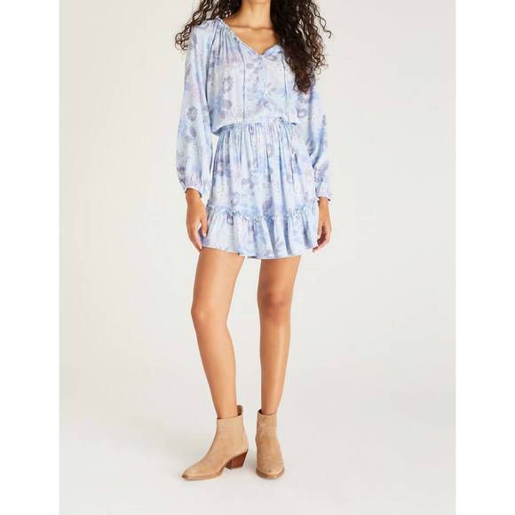 Z Supply | Dresses | New Z Supply Montecito Floral Dress In Blue Bird ...